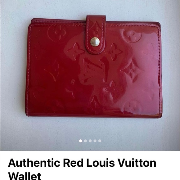 Louis Vuitton | Bags | Louis Vuitton Red Wallet | Poshmark